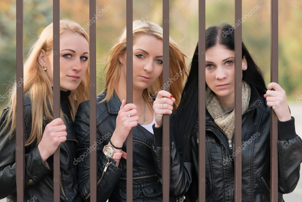 Women Behind Bars Clip Art