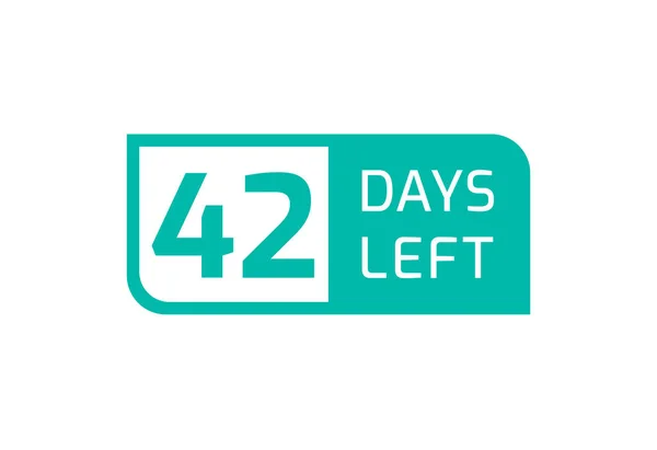 Days Left Banner White Background Days Left Stock Vector Image by ...