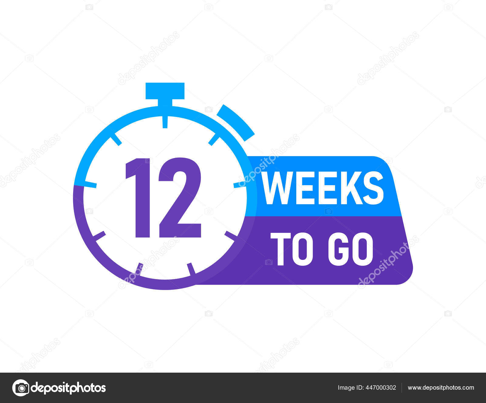 Weeks Labels White Background Stock Vector Image by ©RubelHossain ...