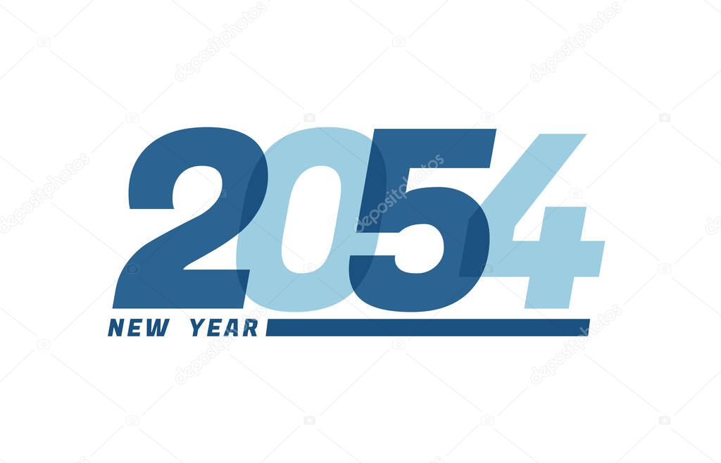 Feliz Año Nuevo 2054. Feliz año nuevo 2054 diseño de texto para el ...
