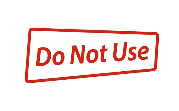 Não use carimbo Vector Art Stock Images | Depositphotos