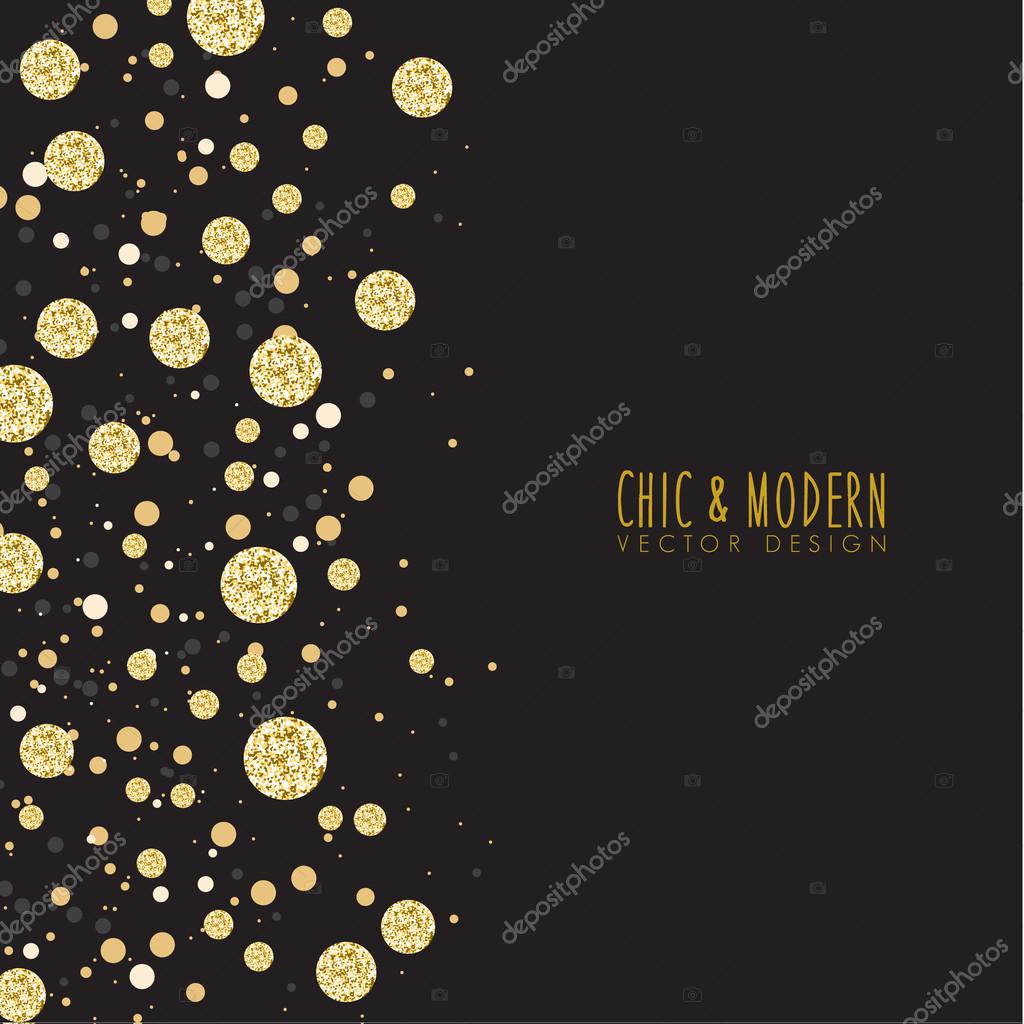 Gold Chic Background Vector Design Element Stock Vector by ©quinky ...