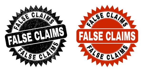 CLAIM DENIED Black Rosette Seal with Distress Texture Stock Vector by ...