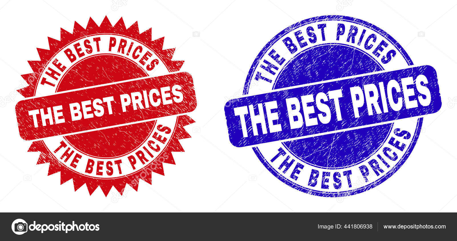 THE BEST PRICES Rosette Stamps Using Grunge Style Stock Vector by ...