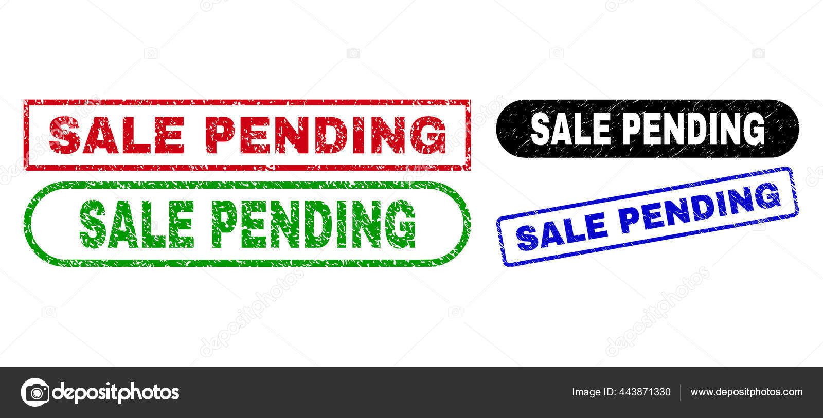 SALE PENDING Rectangle Watermarks Using Unclean Texture Stock Vector ...