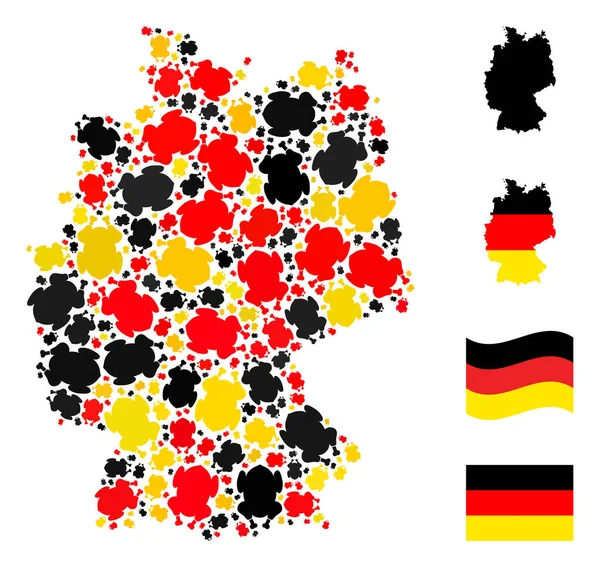 Polityczna mapa niemiec Stock-vektorer, royaltyfrie Polityczna mapa ...