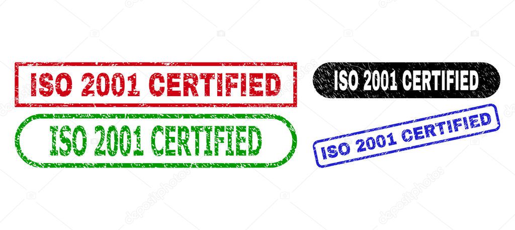 ISO 2001 Rectángulo CERTIFICADO Marcas de agua usando superficie de ...