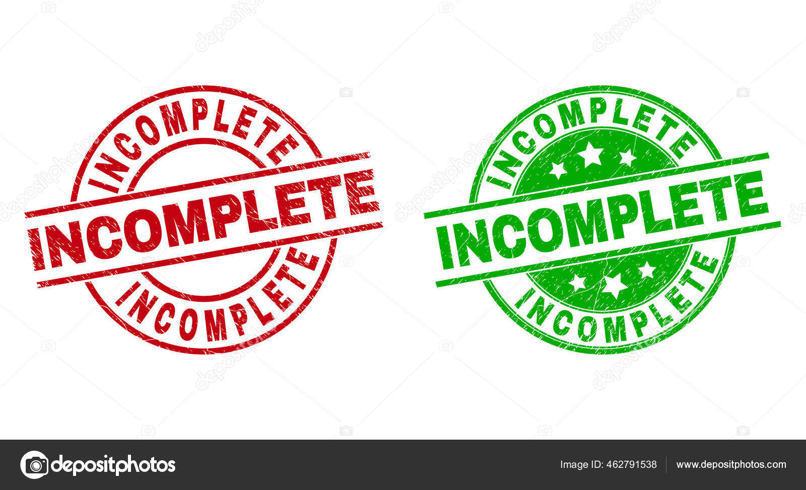 INCOMPLETE Round Badges with Unclean Texture Stock Vector by ...