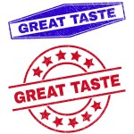 Great taste stamp Stock Vector by ©roxanabalint 72643201