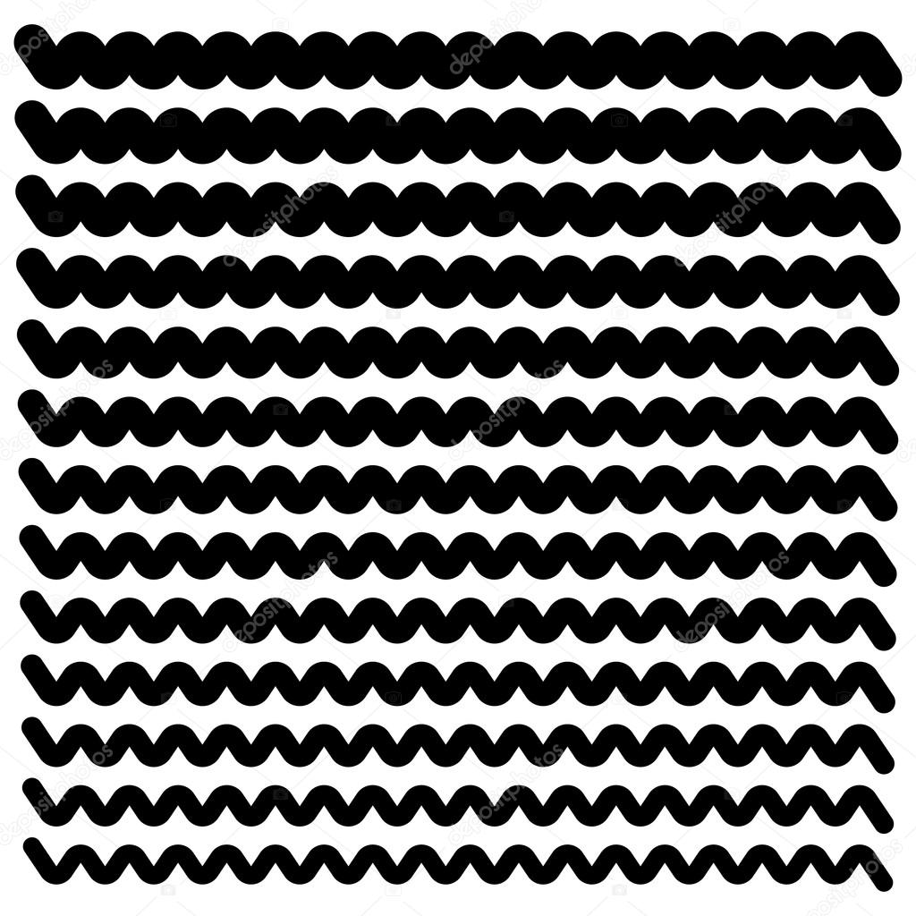 Conjunto de líneas onduladas Vector de stock por ©vectorguy 102049768