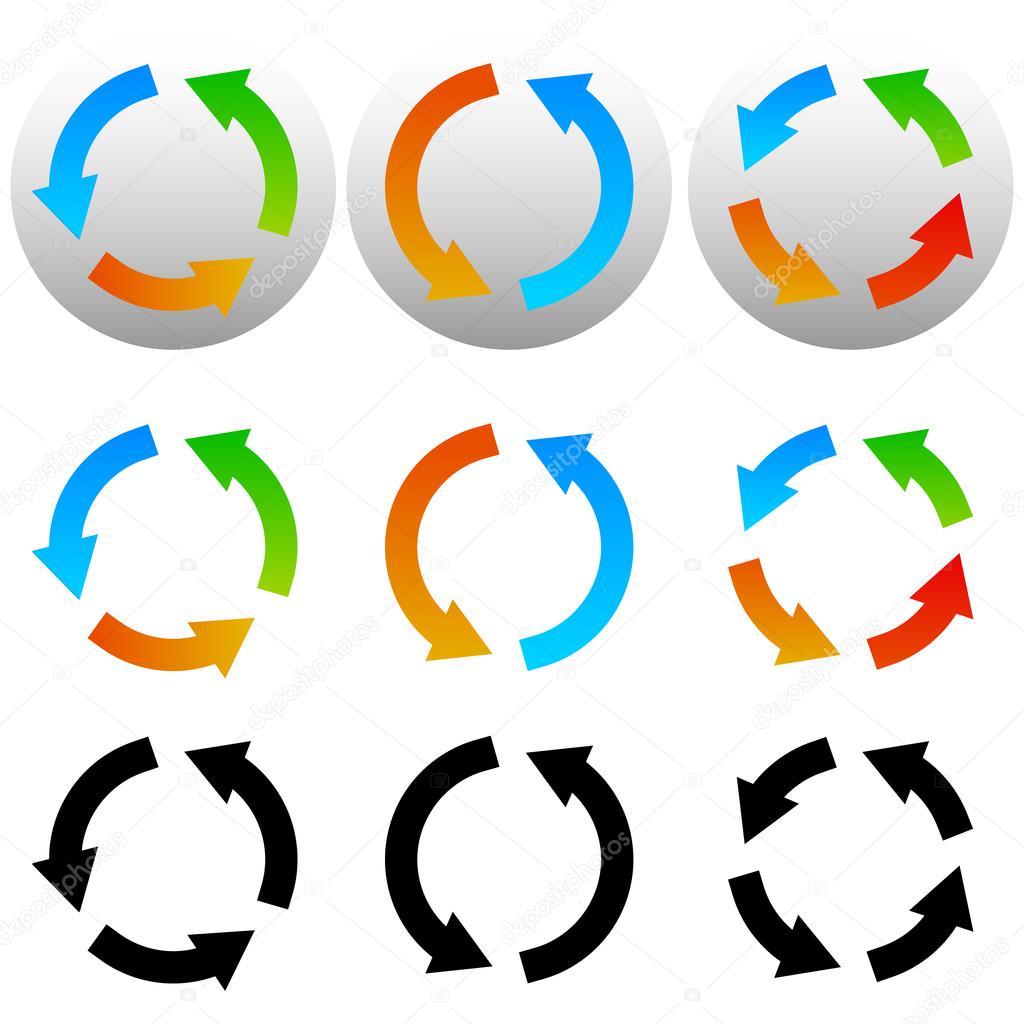Circular arrows icons set Stock Vector Image by ©vectorguy #113893960 Circular arrows icons set Stock Vector Image by ©vectorguy #113893960