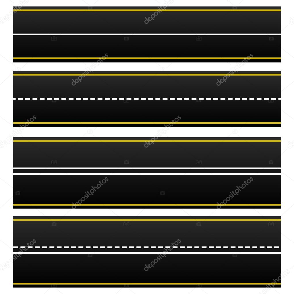 Road, highway, roadway shapes set Stock Vector Image by ©vectorguy ...