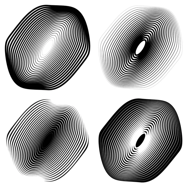 Radial, concentric shape set. Stock Vector Image by ©vectorguy #115643464