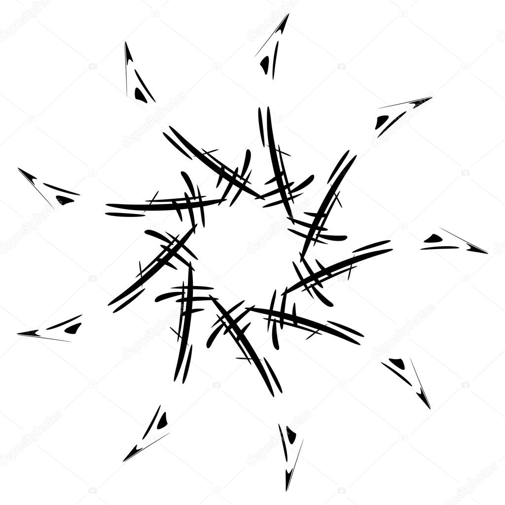 Circular design with distortion effect. Stock Vector by ©vectorguy ...