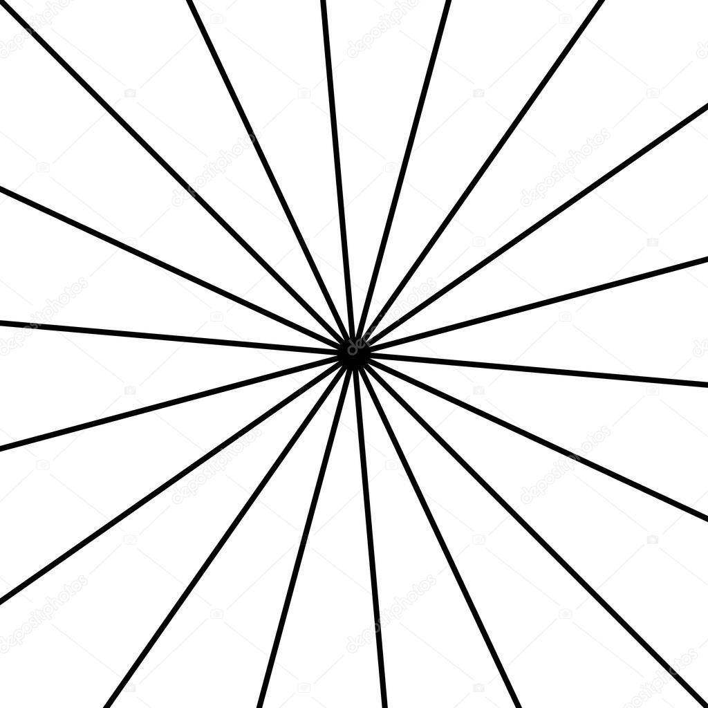 Radial, radiating straight thin lines. — Stock Vector © vectorguy ...
