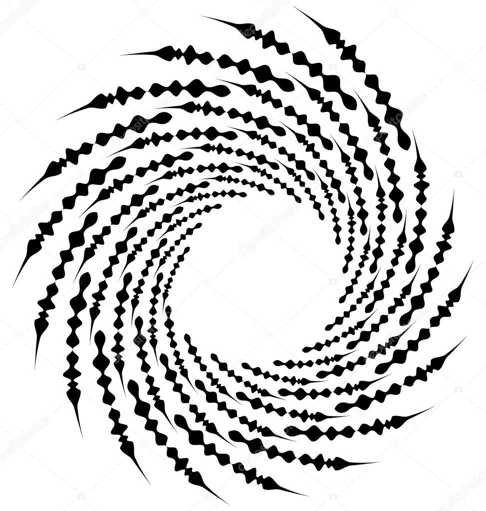 Spiral element. Concentric swirling shape Stock Vector by ©vectorguy ...