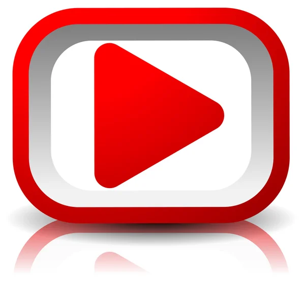 Rectangular play button icon Stock Vector Image by ©vectorguy #117516250