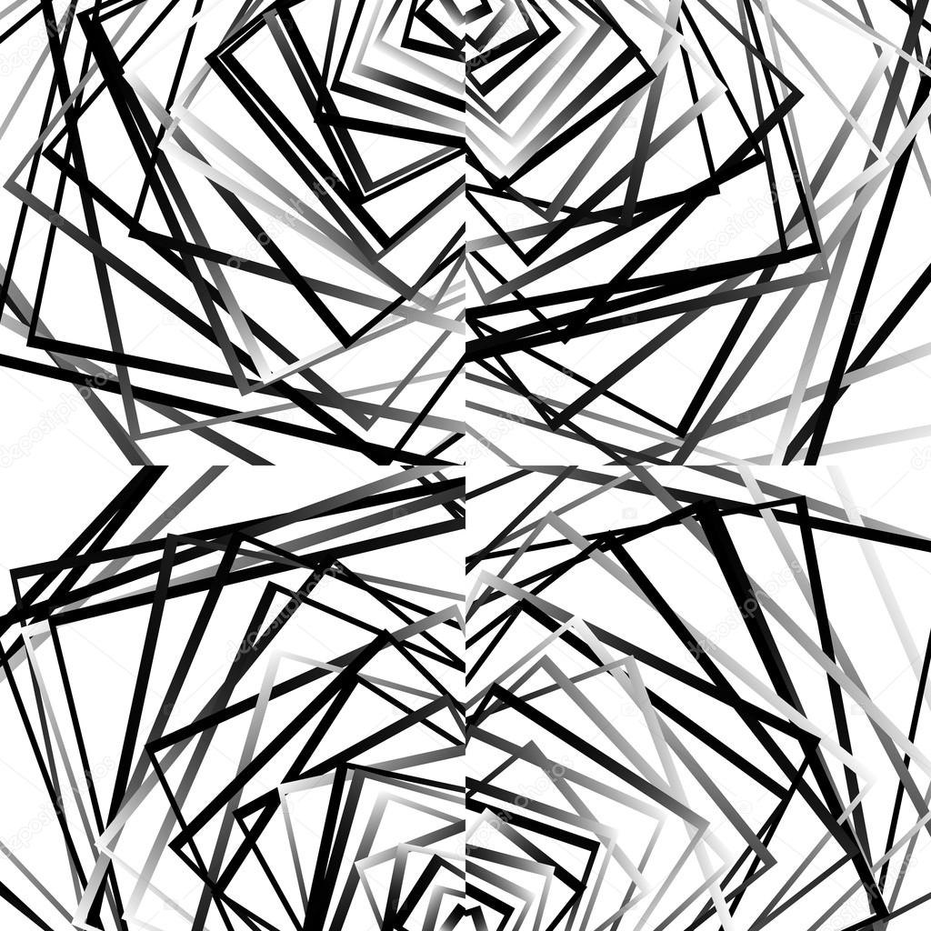 Geometric irregular lines backgrounds set — Stock Vector © vectorguy ...