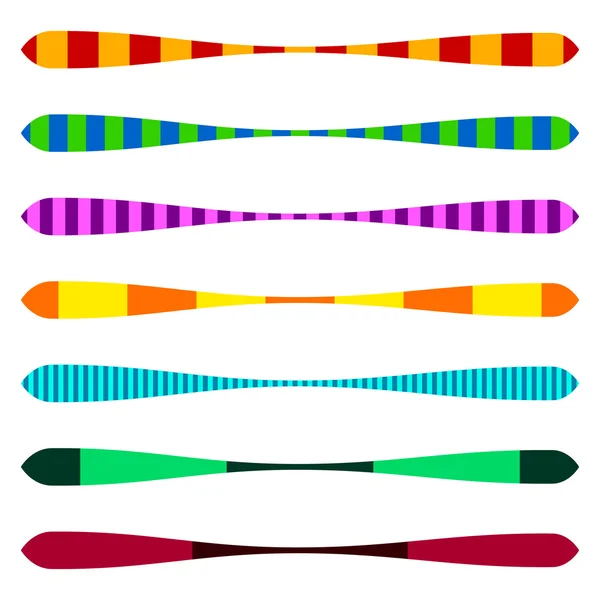 Horizontal line dividers set — Stock Vector © vectorguy #118035922