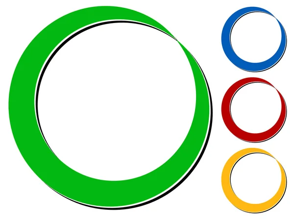 Circle design elements set — Stock Vector © vectorguy #122573190