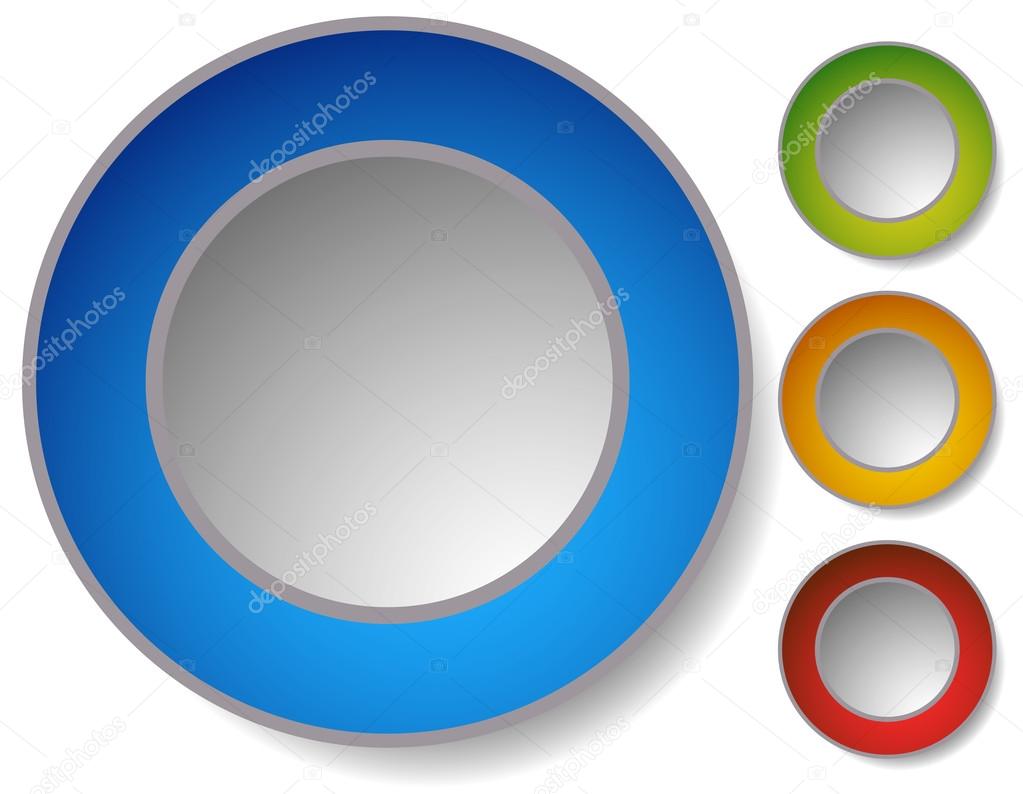 Circle buttons, badges set Stock Vector Image by ©vectorguy #122574768