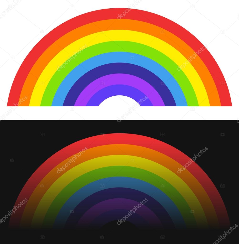 Rainbow shape abstract elements Stock Vector by ©vectorguy 122574926