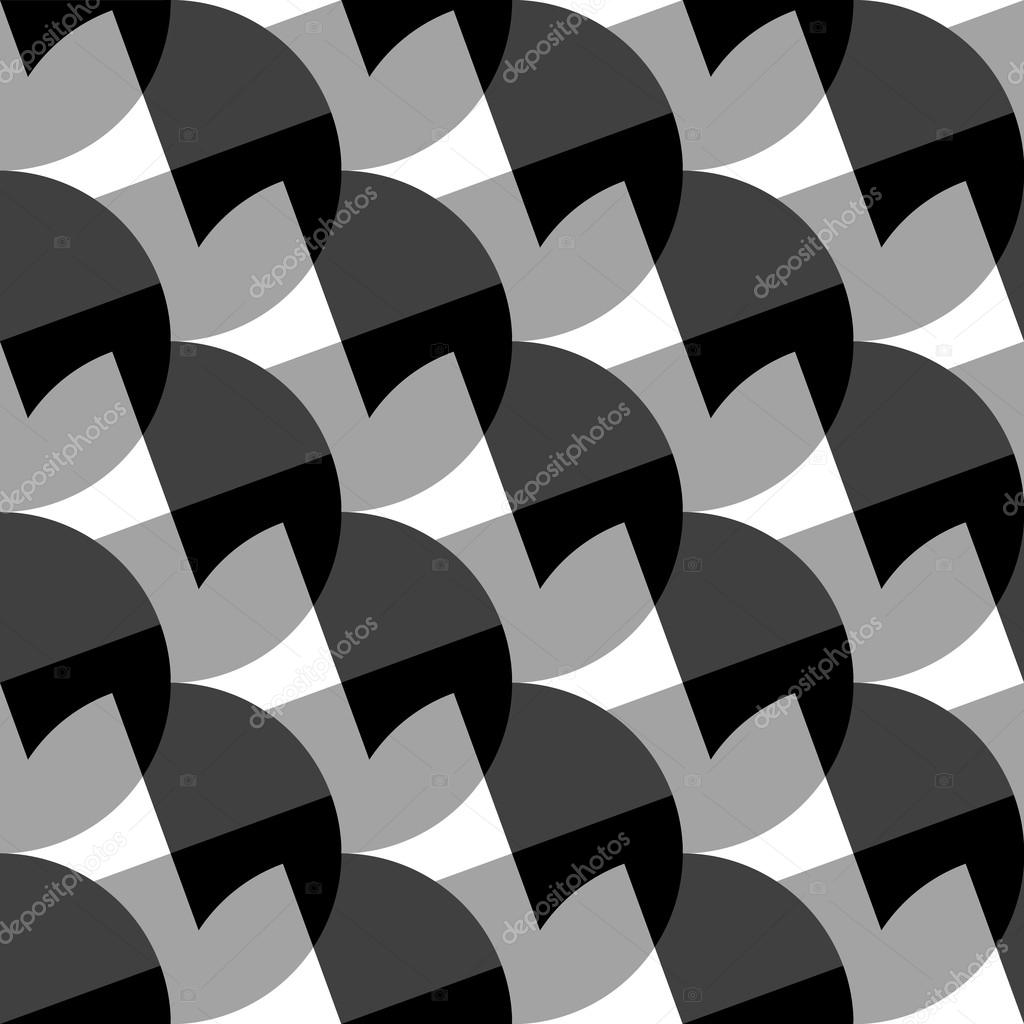 Geometric black and white abstract pattern Stock Vector Image by ...