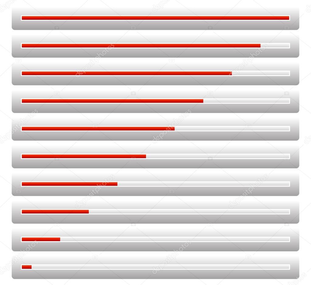 Progress, load bars, level set Stock Vector Image by ©vectorguy #122803732