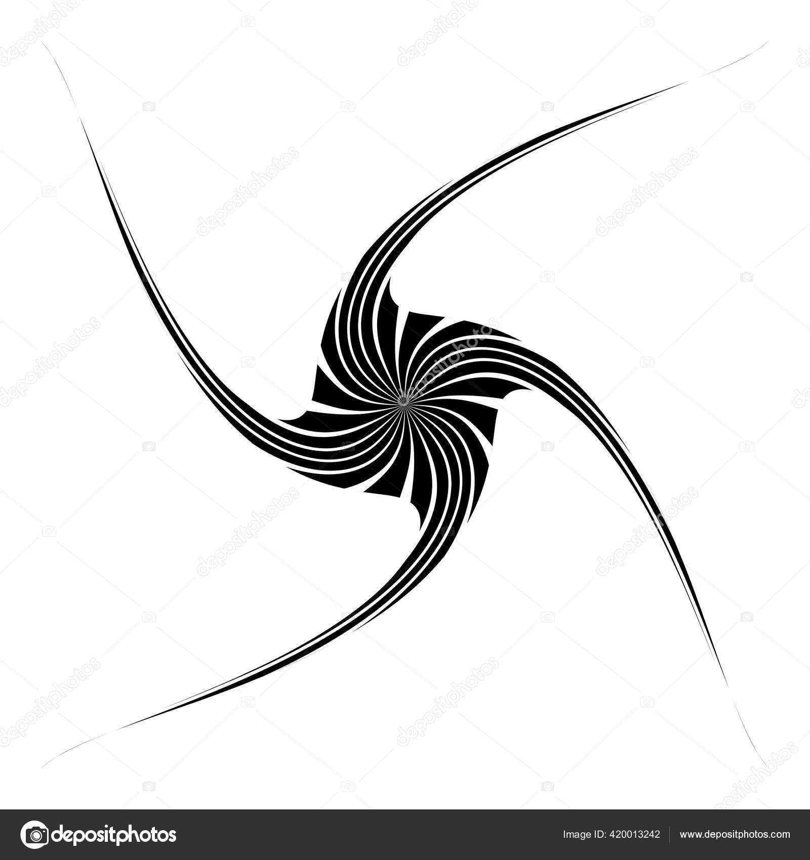 Giro Espiral Remolino Giro Delgada Art Elemento Forma Giratoria ...