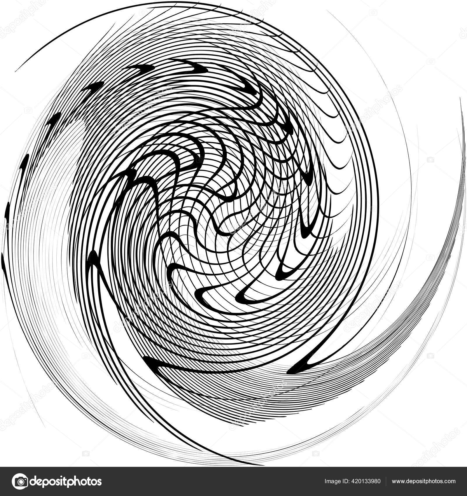 Overlaying Abstract Spiral Swirl Twirl Vector Volute Helix Cochlear ...