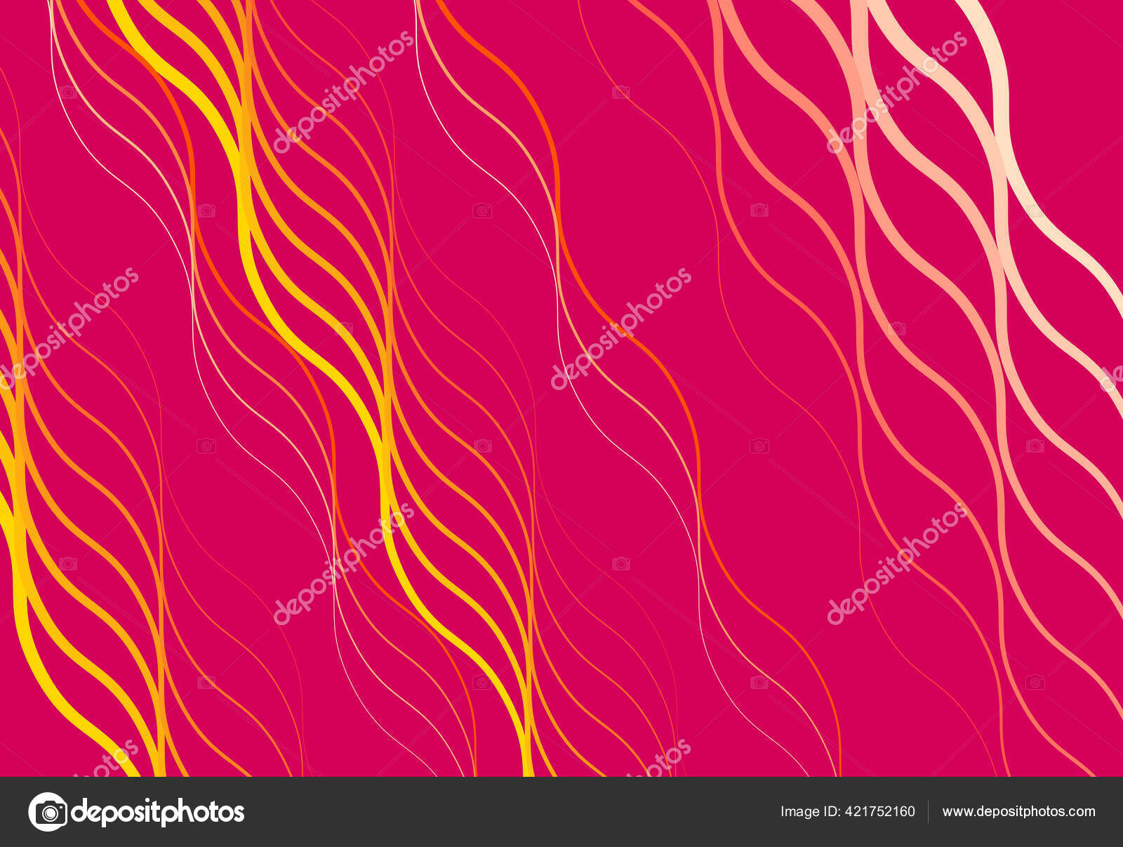 Wavy Waving Undulating Billowy Lines Stripes Abstract Design Element ...