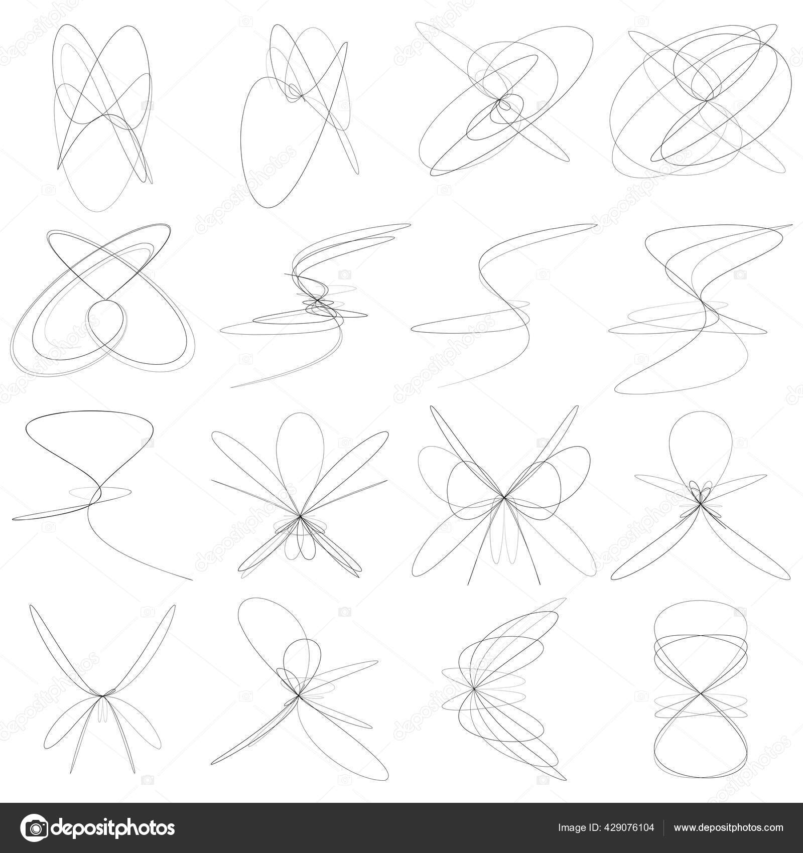 Volute Helix Spiral Symbol Icon Motif Circular Radial Line Squiggle ...