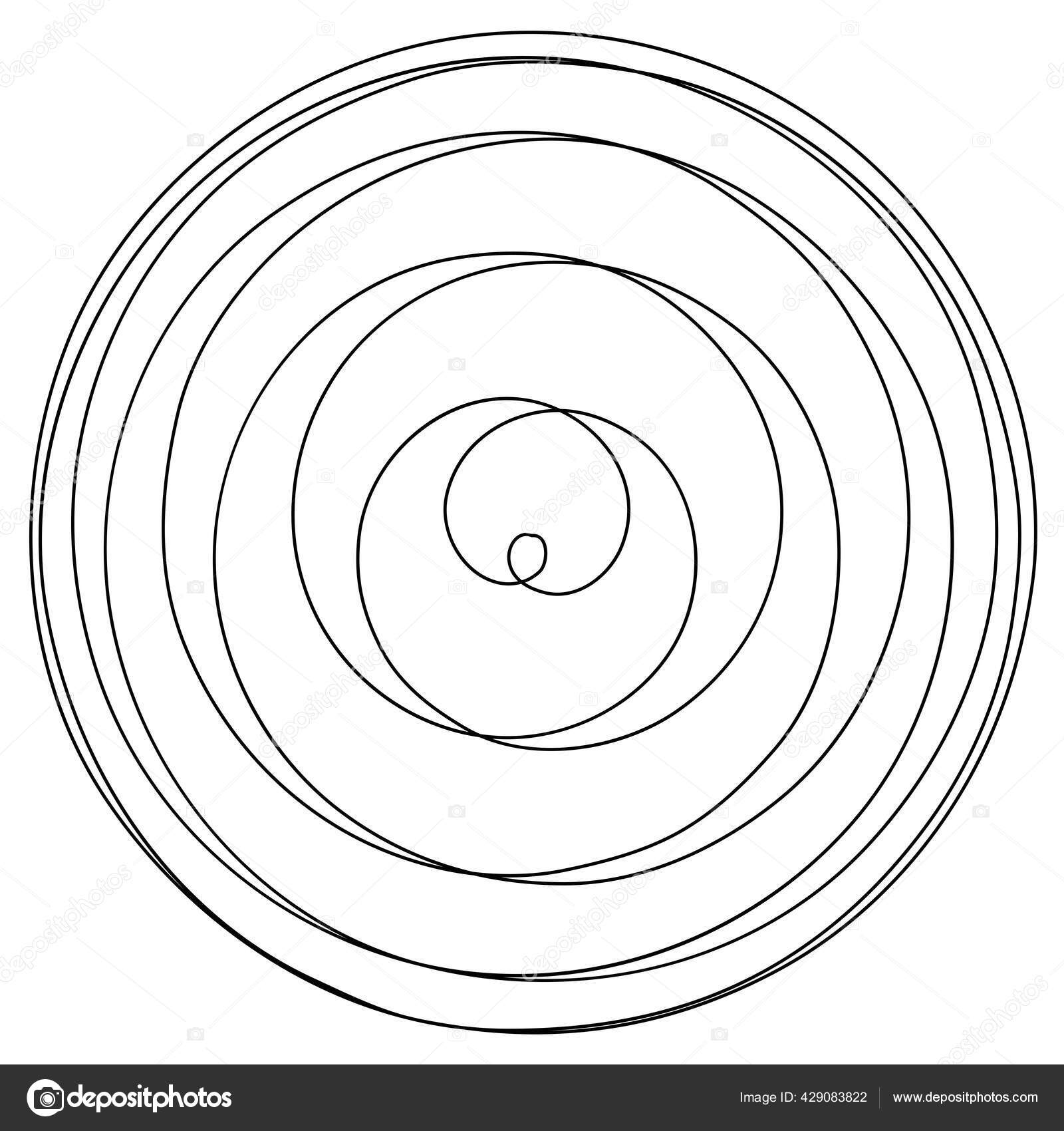Volute Helix Spiral Symbol Icon Motif Circular Radial Line Squiggle ...