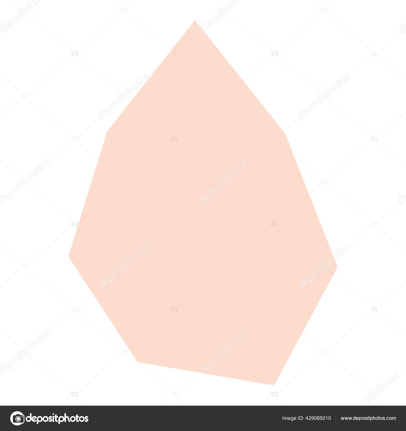 Edgy Geometric Stone Pebble Shapes Simple Basic Angular Angled Element ...