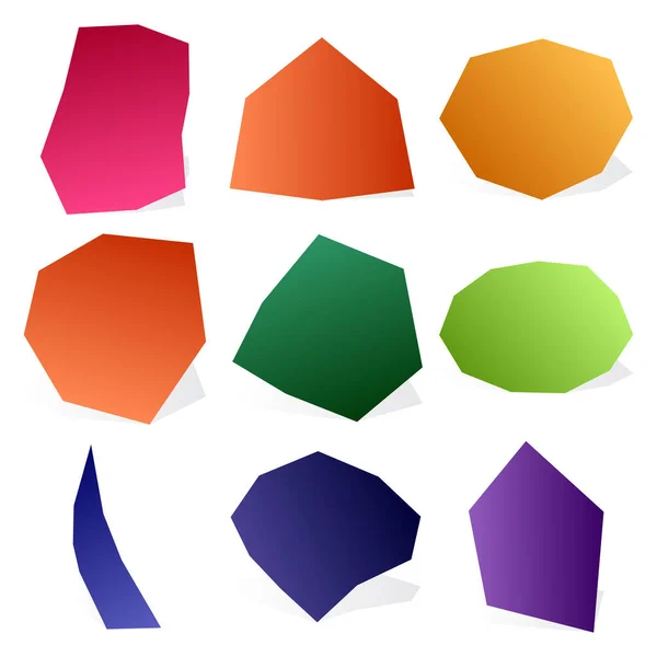 Edgy Geometric Stone Pebble Shapes Simple Basic Angular Angled Element ...