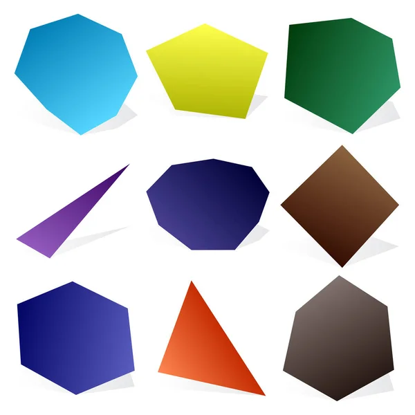 Edgy Geometric Stone Pebble Shapes Simple Basic Angular Angled Element ...