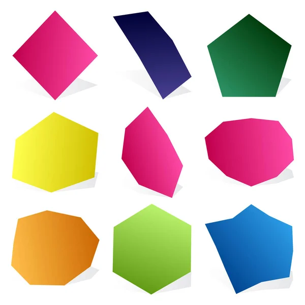 Edgy Geometric Stone Pebble Shapes Simple Basic Angular Angled Element ...