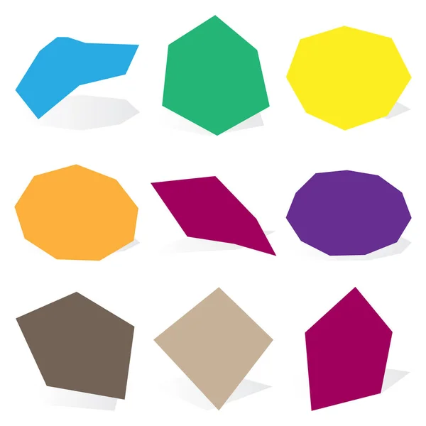 Edgy Geometric Stone Pebble Shapes Simple Basic Angular Angled Element ...