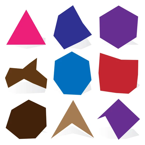 Edgy Geometric Stone Pebble Shapes Simple Basic Angular Angled Element ...