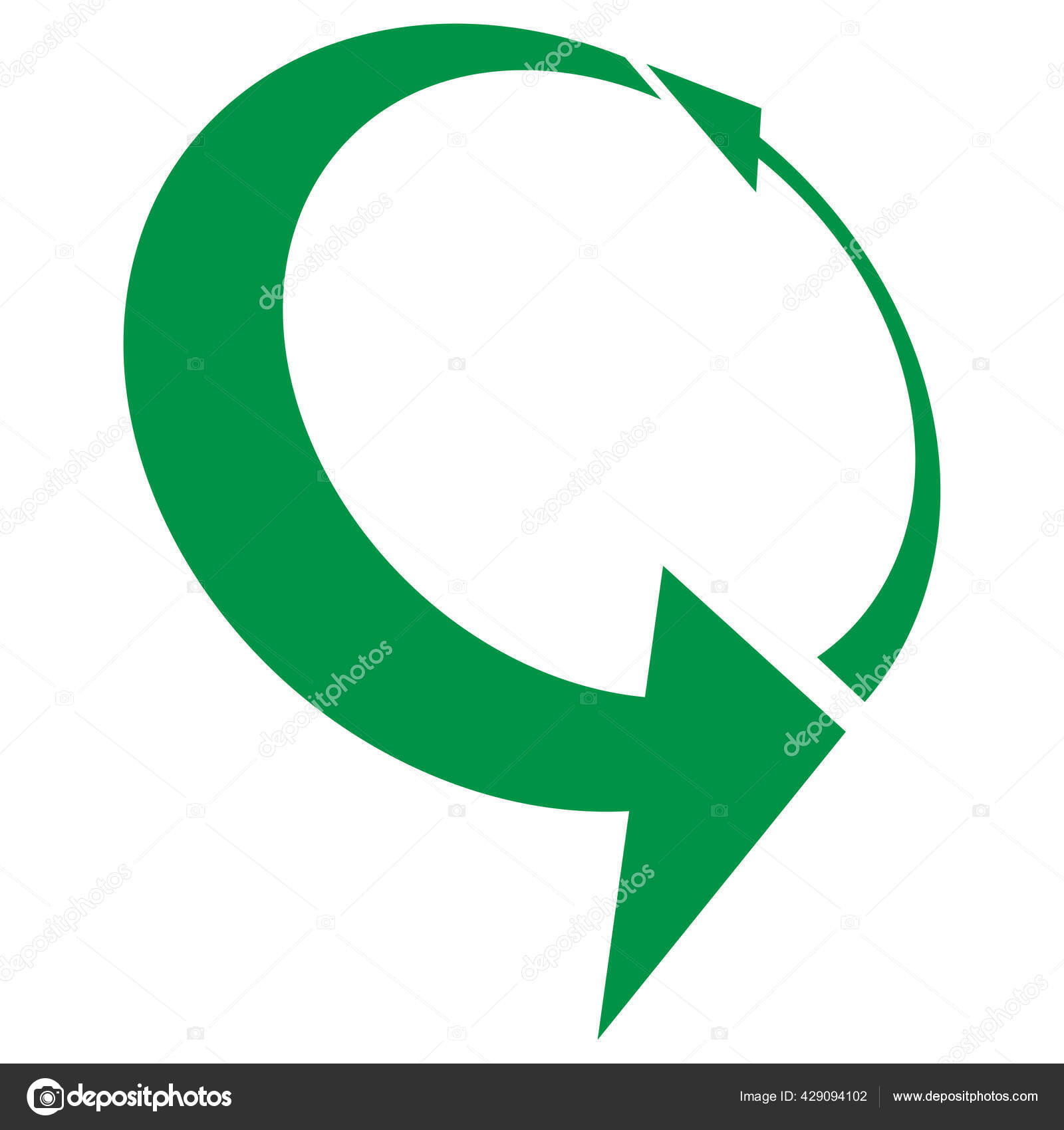 Circular Flecha Circular Ccw Serie Stock Illustration Clip Gráficos ...