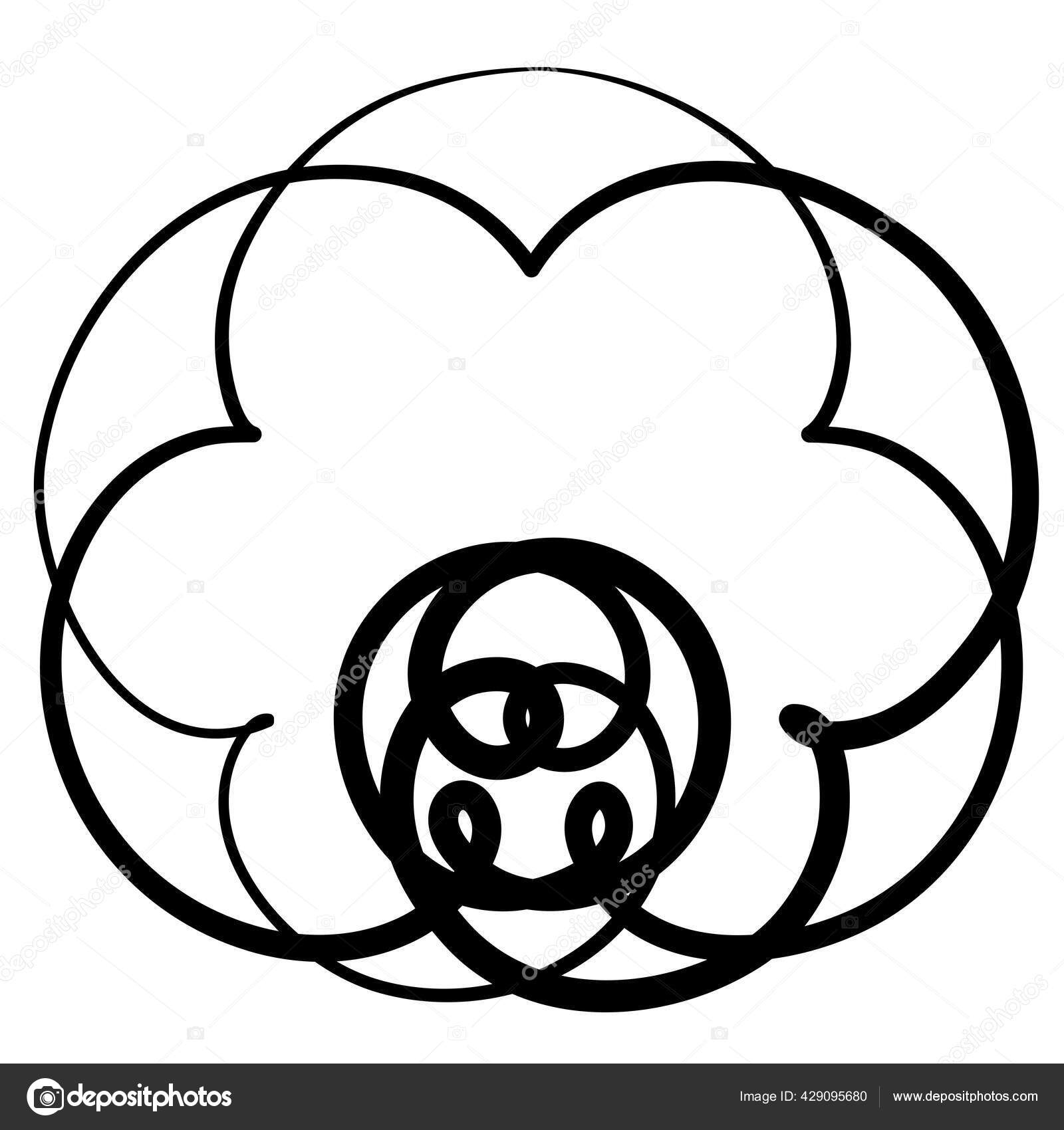 Curlicue Loop Shapes Elements Vector Illustration Stock Vector ...