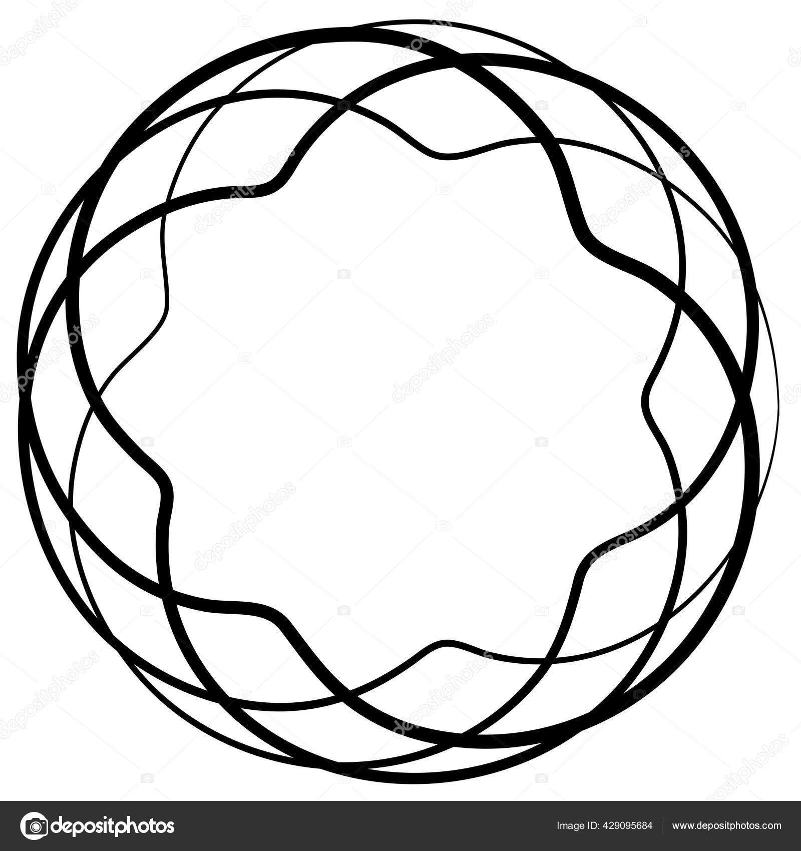Curlicue Loop Shapes Elements Vector Illustration Stock Vector ...