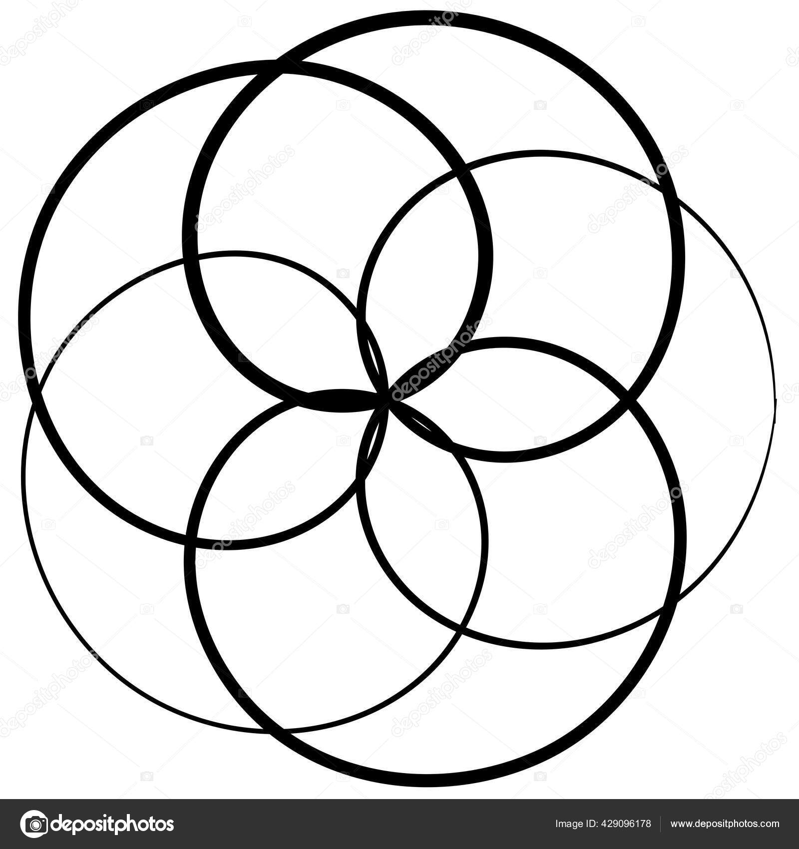 Curlicue Loop Shapes Elements Vector Illustration Stock Vector ...