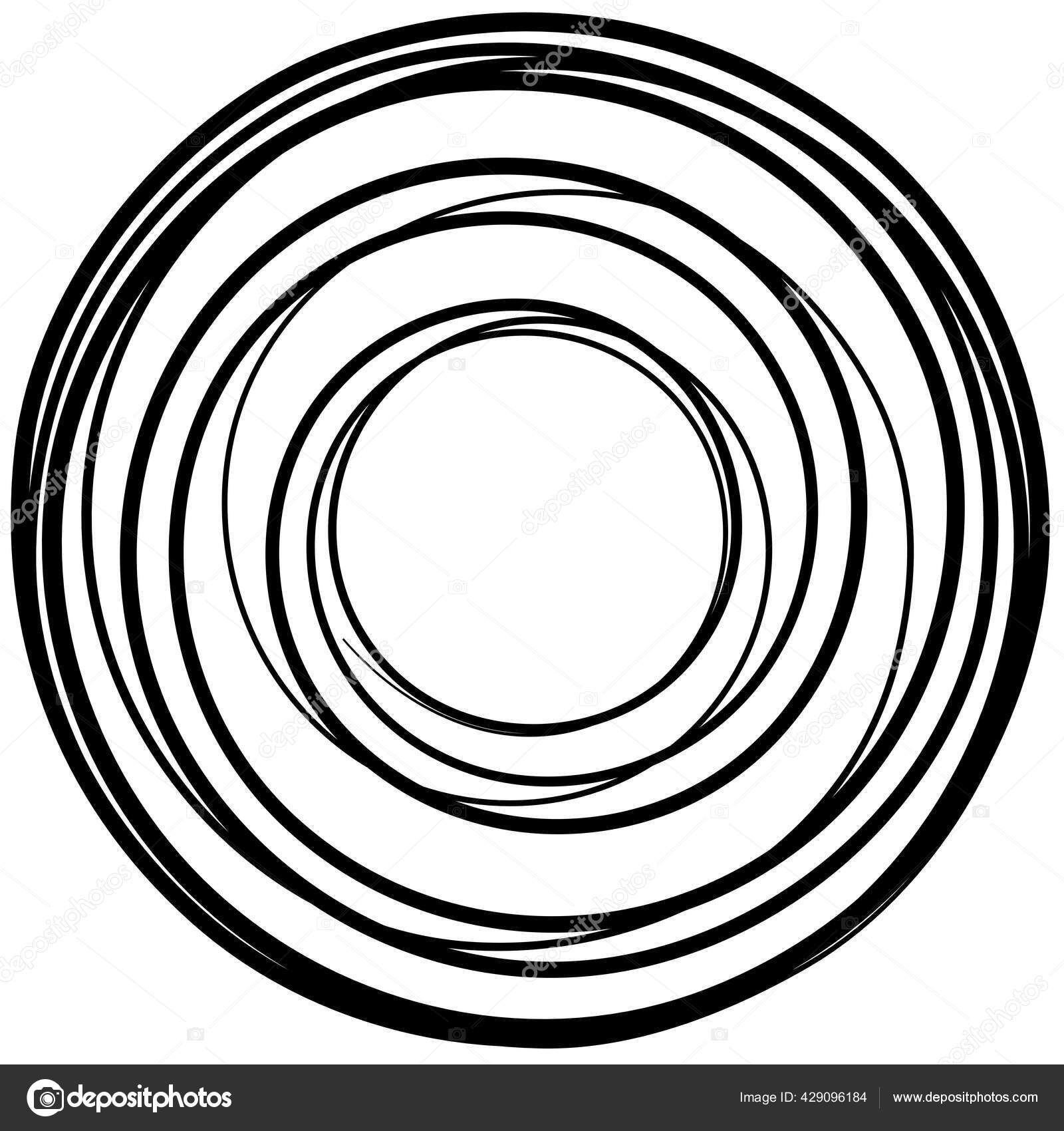 Curlicue Loop Shapes Elements Vector Illustration Stock Vector ...