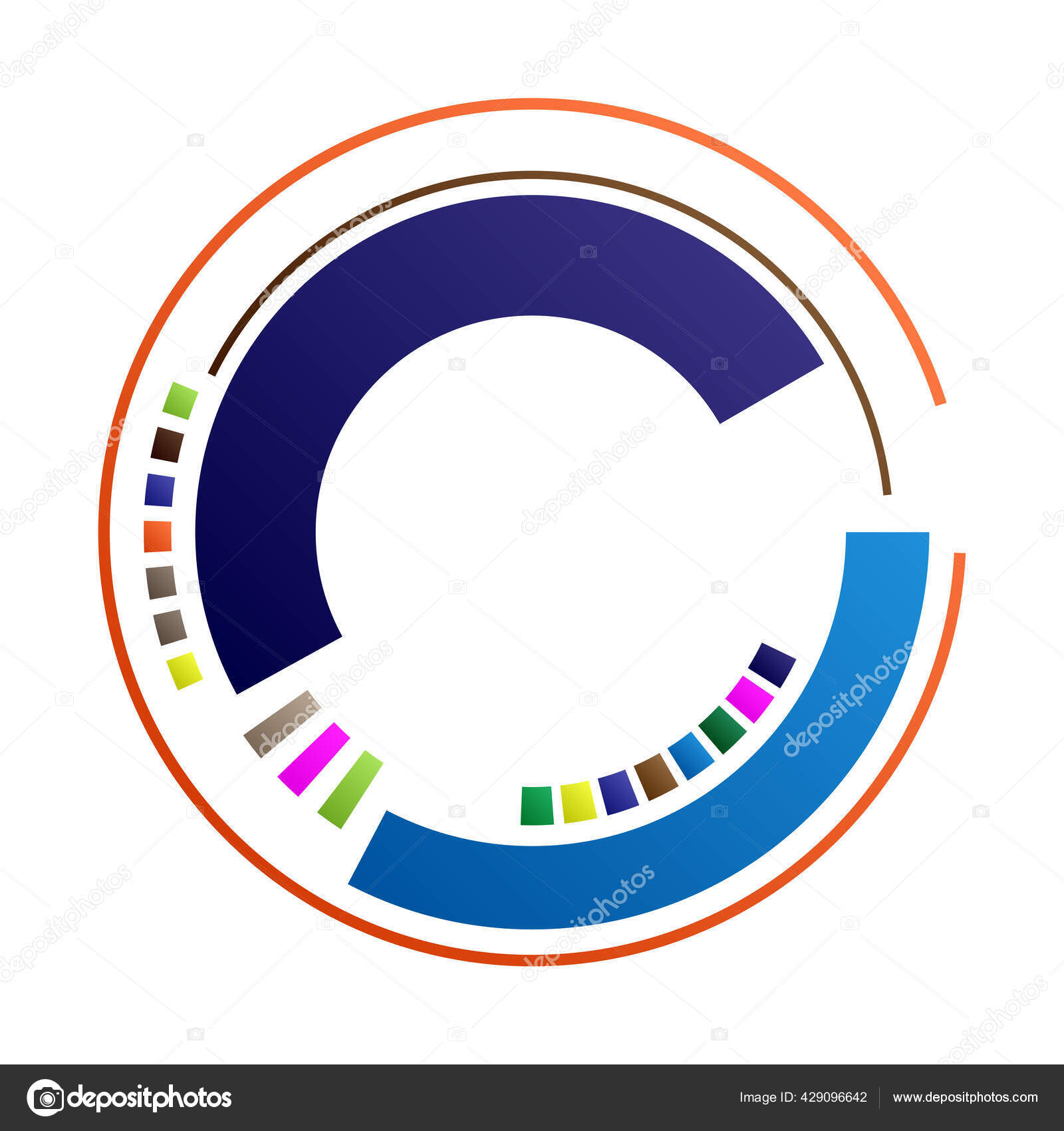 Abstract Vector Circle Background Design Stock Vector Image by ...
