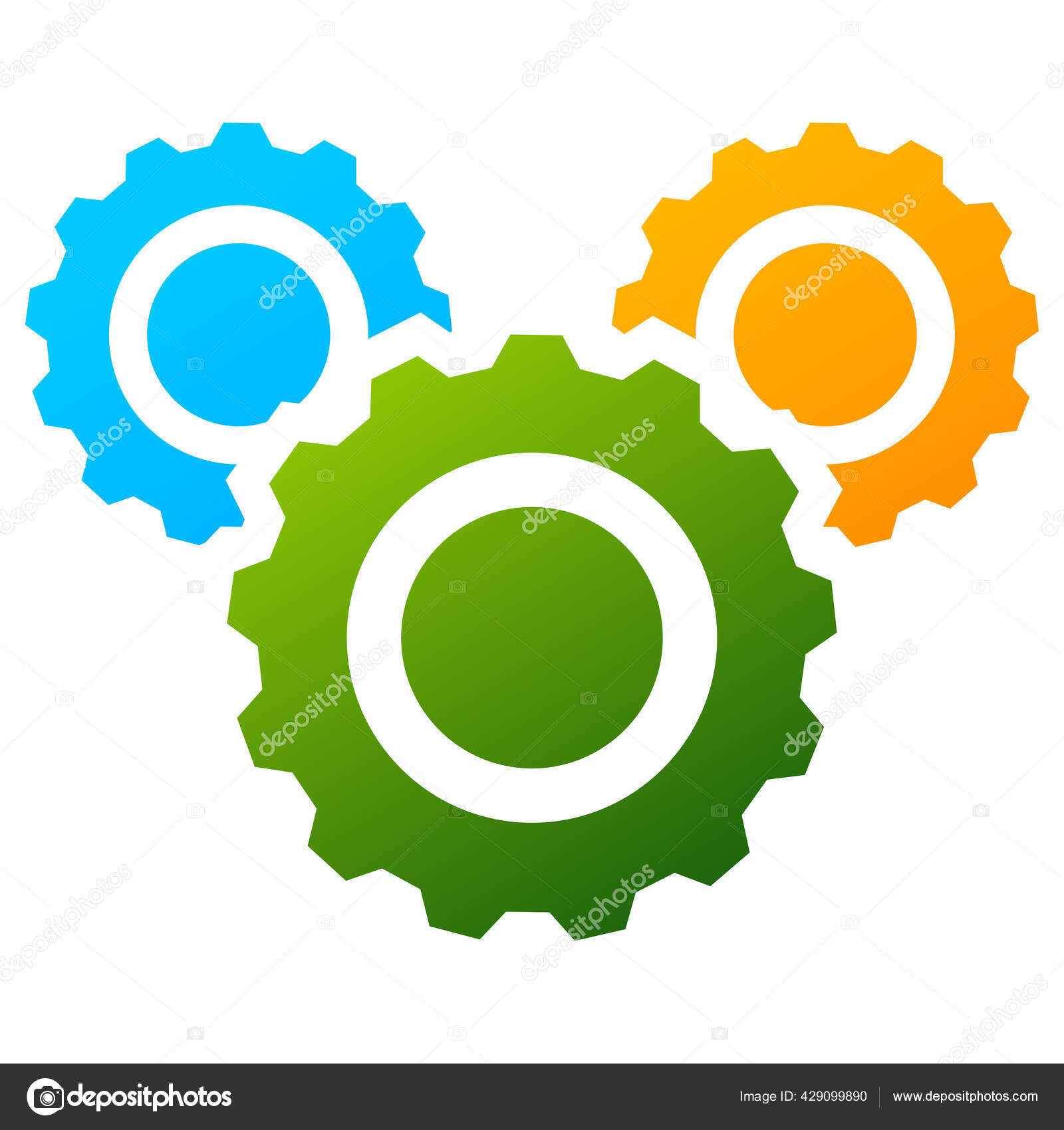 Roda Gigi Roda Gigi Ikon Roda Gigi Simbol Dan Logo Vektor Stok oleh ...
