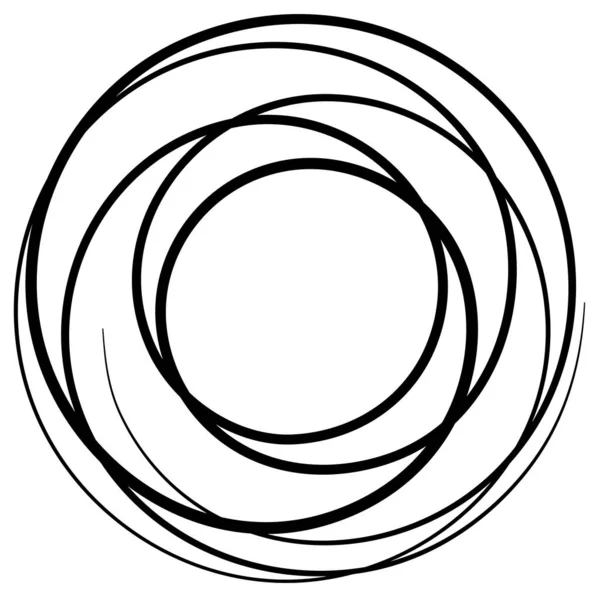 Curlicue Loop Shapes Elements Vector Illustration Stock Vector ...