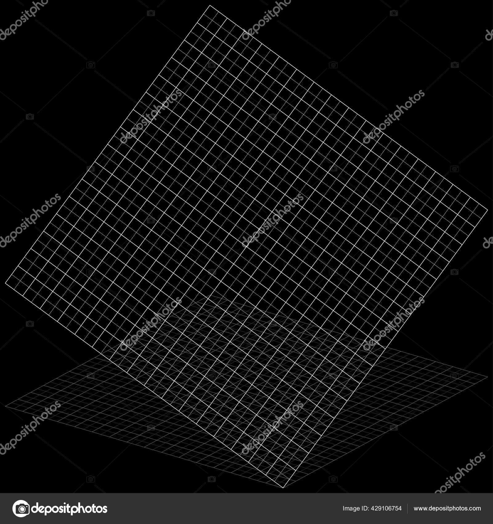 Tilt Skew Diagonal Grid Mesh Squares Abstract Geometric Vector ...