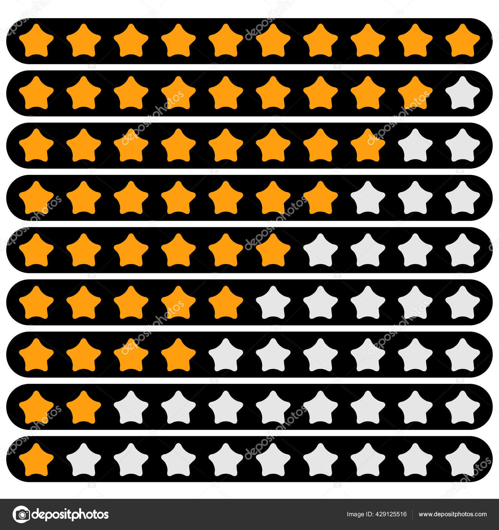 Star Rating Evaulation Assessment Rating Concept Graphic Grade Rank ...