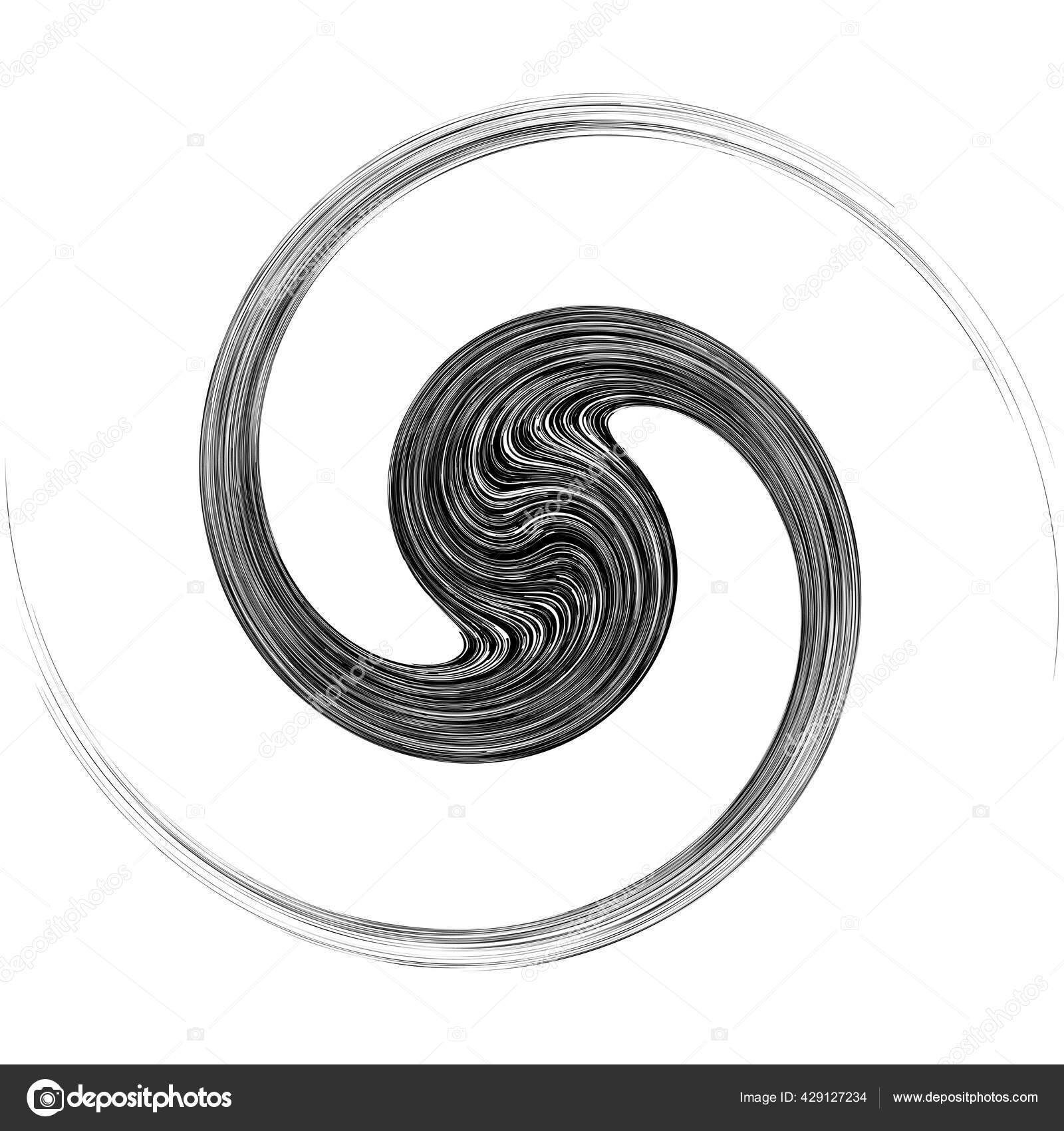 Cycle Design Element Contort Spin Effect Abstract Swerve Circlet Spiral ...